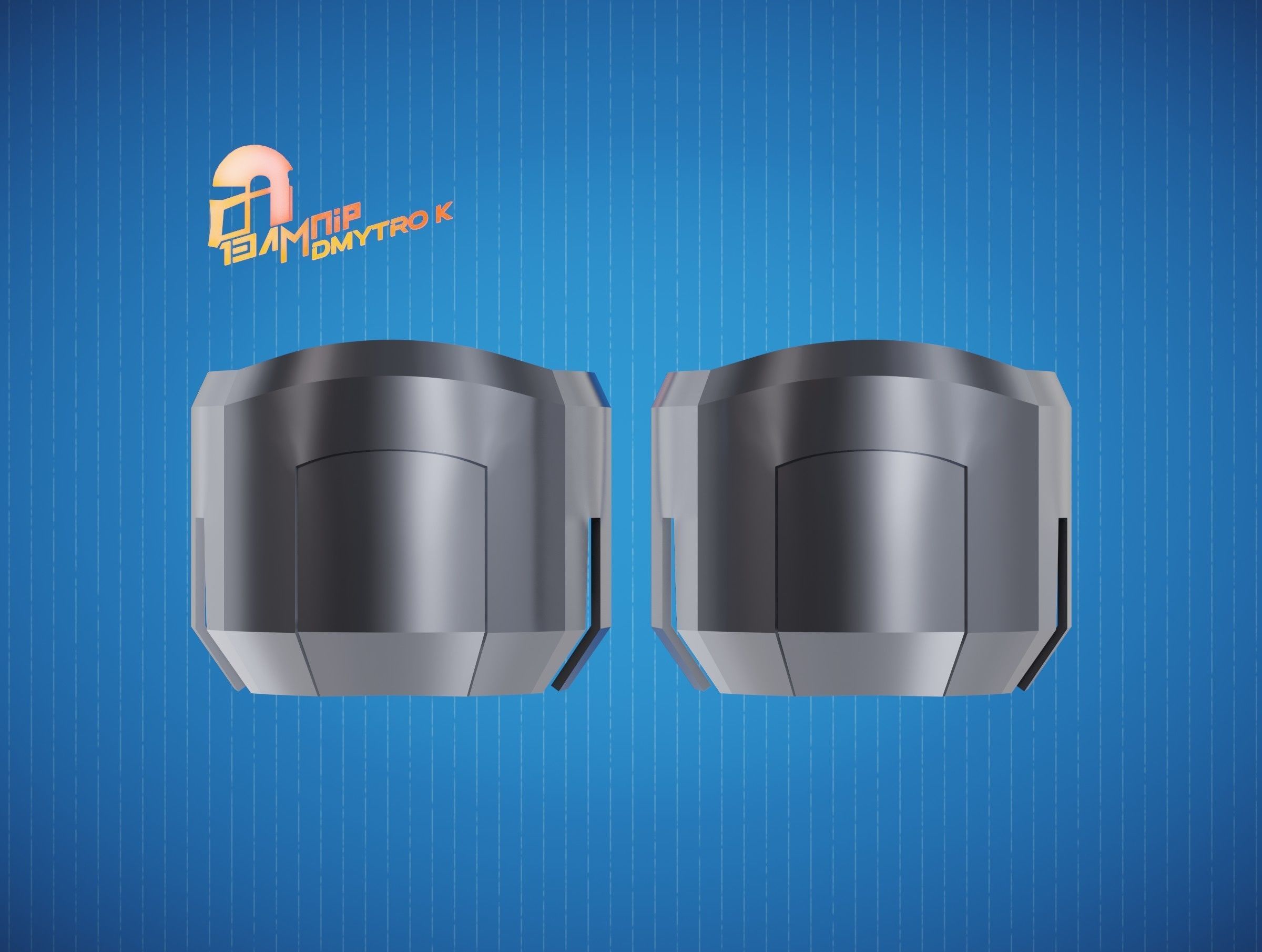 Custom Mandalorian Knee Armor 3D model 3D printable | CGTrader