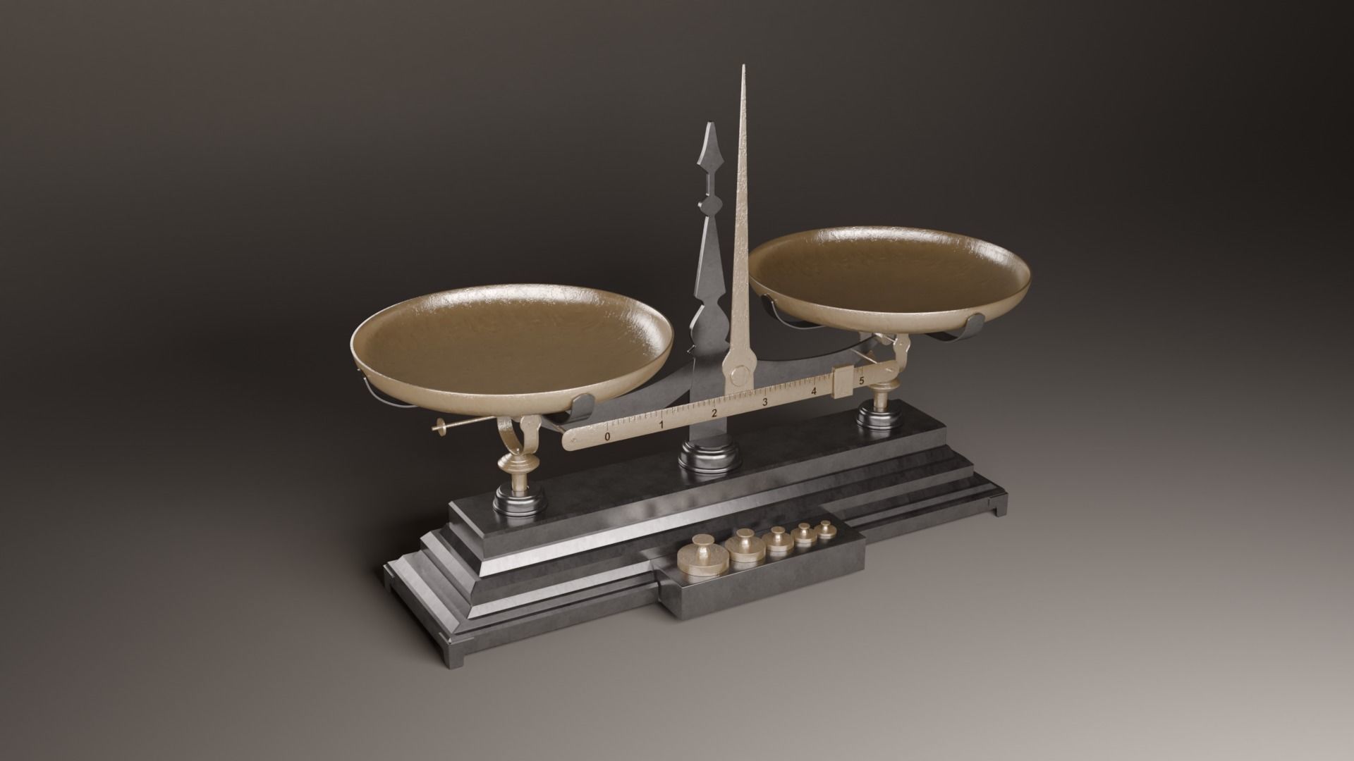 3D model Industrial Balance Scale Tool 3D model VR / AR / low-poly ...