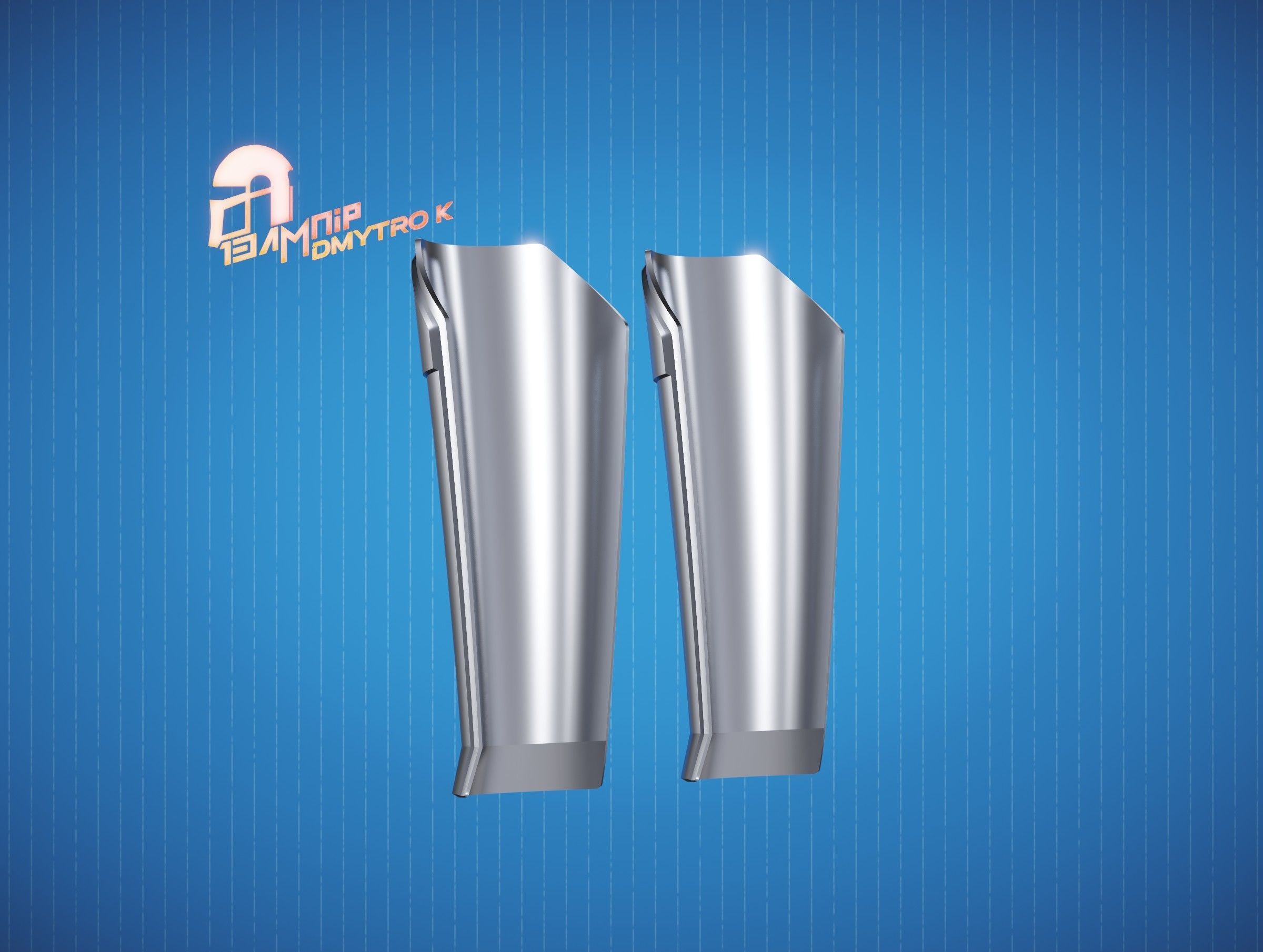 Custom Mandalorian Shin Armor 3D model 3D printable | CGTrader