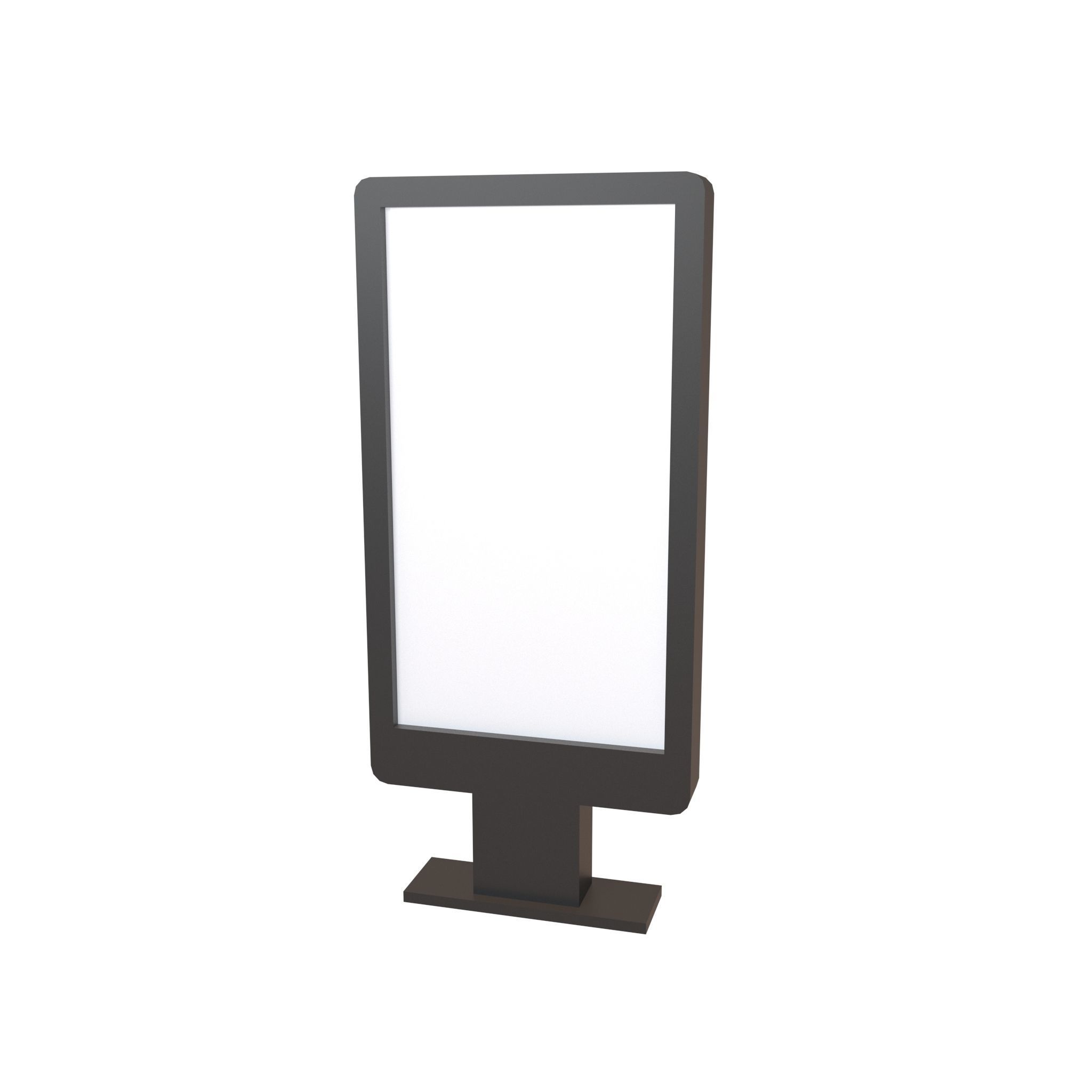 3D model Advertising Display LCD Mockup v6 001 VR / AR / low-poly ...