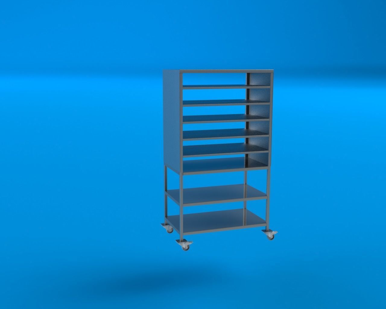 Stainless Steel Rack 3D model | CGTrader
