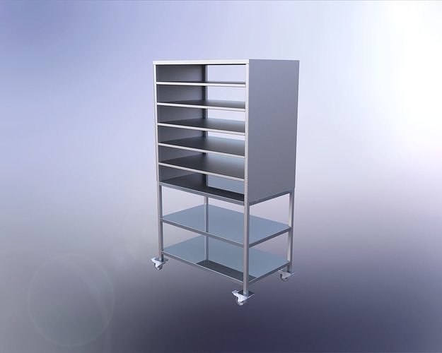 Stainless Steel Rack 3D model | CGTrader