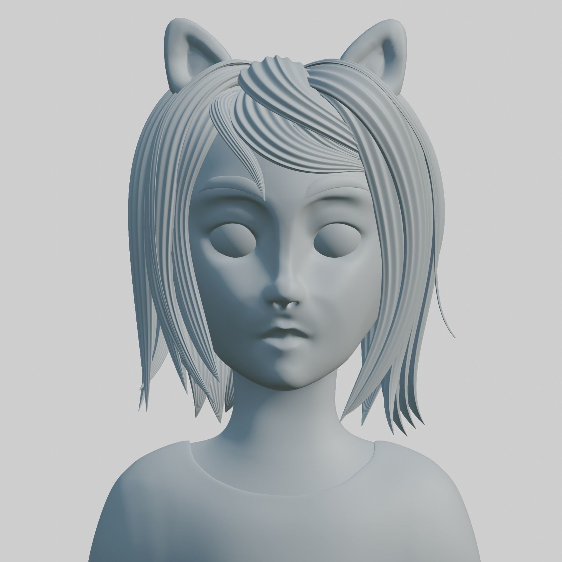 Girl Character 3d Model Cgtrader