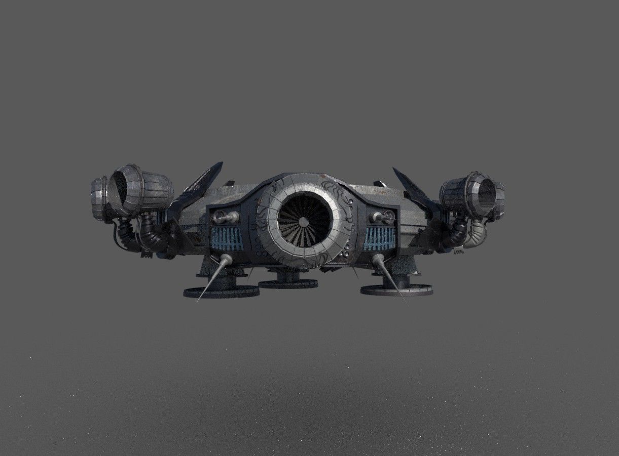 Mothership spaceship 3D model | CGTrader