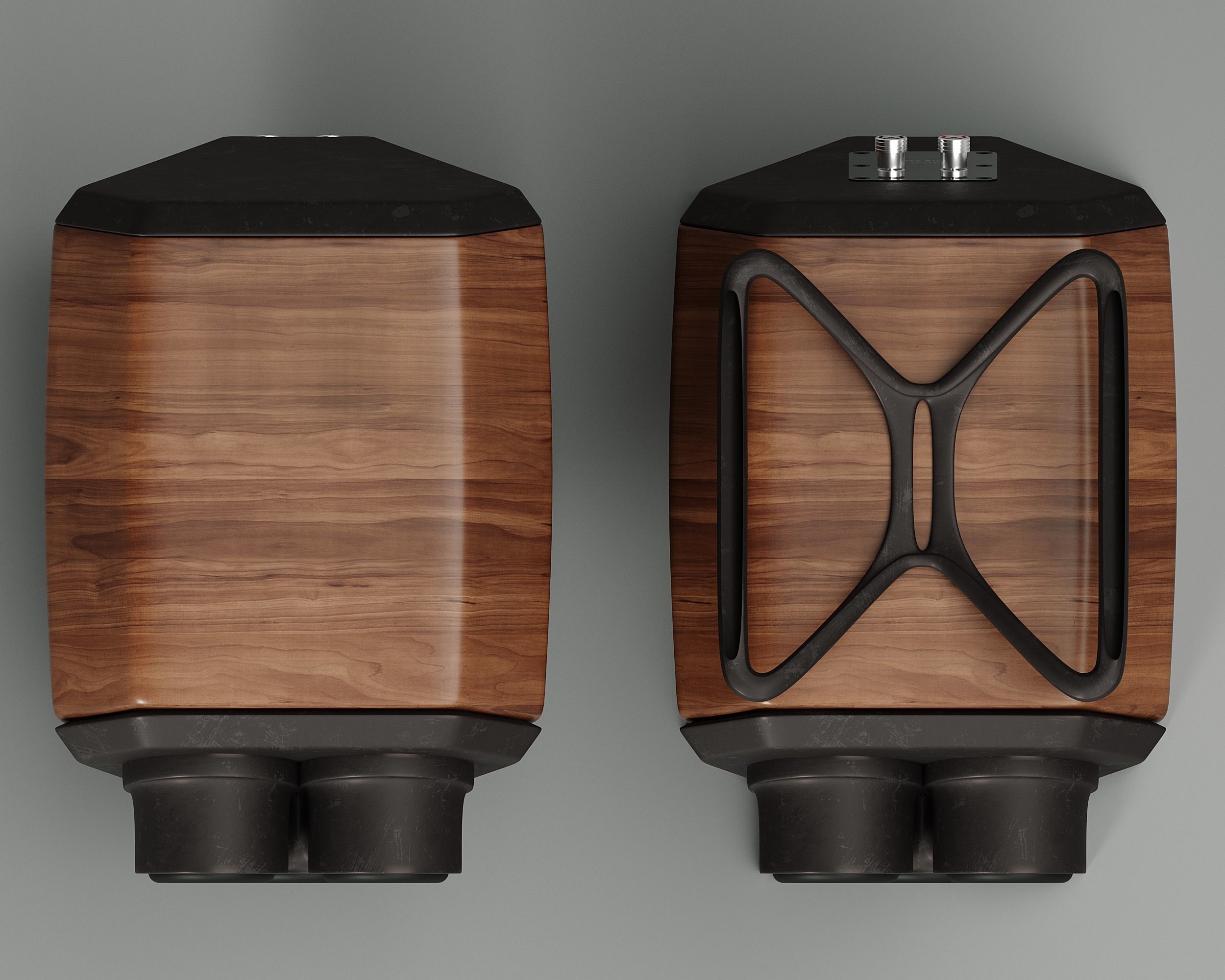 Audio Speaker Bookshelf 3D model | CGTrader