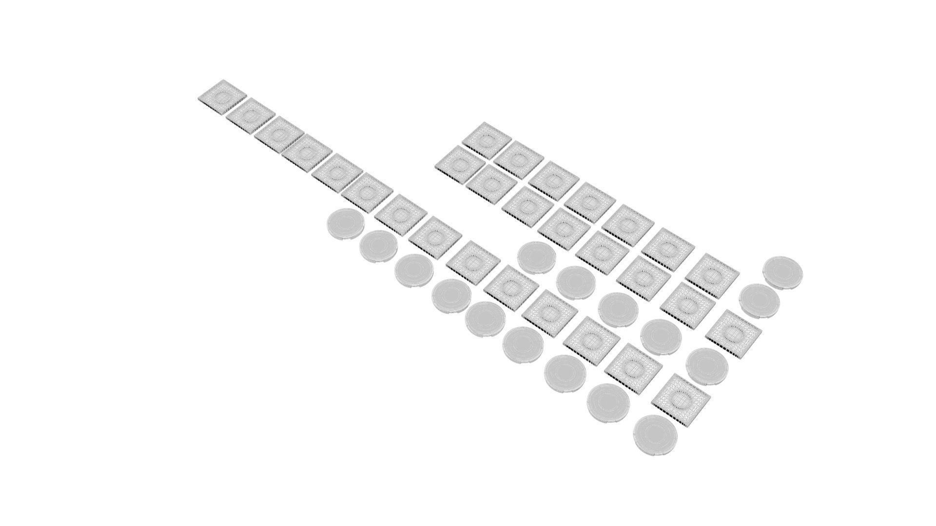 Lego Tiles With Road Sign Sticker 3D model | CGTrader