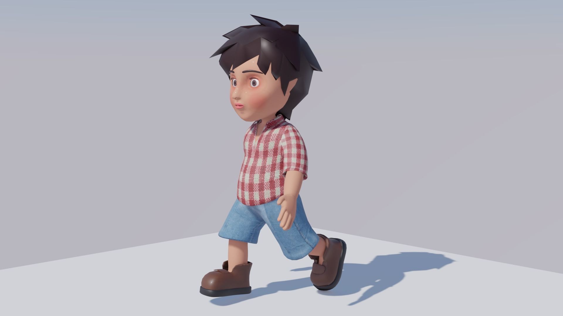 3D model Kid cartoon VR / AR / low-poly | CGTrader