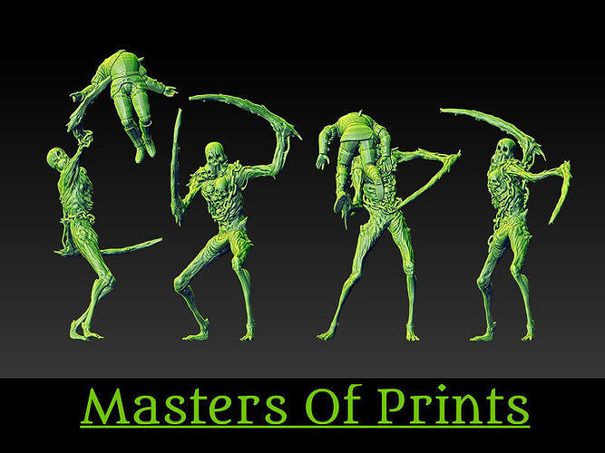 Undead reapers vol2 4 models 3D model 3D printable | CGTrader