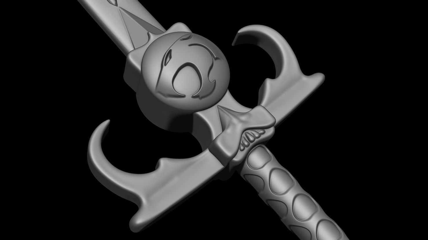 3D PRINTABLE THUNDERCATS SWORD OF OMENS AND MUMM RA STAFF 3D model 3D ...