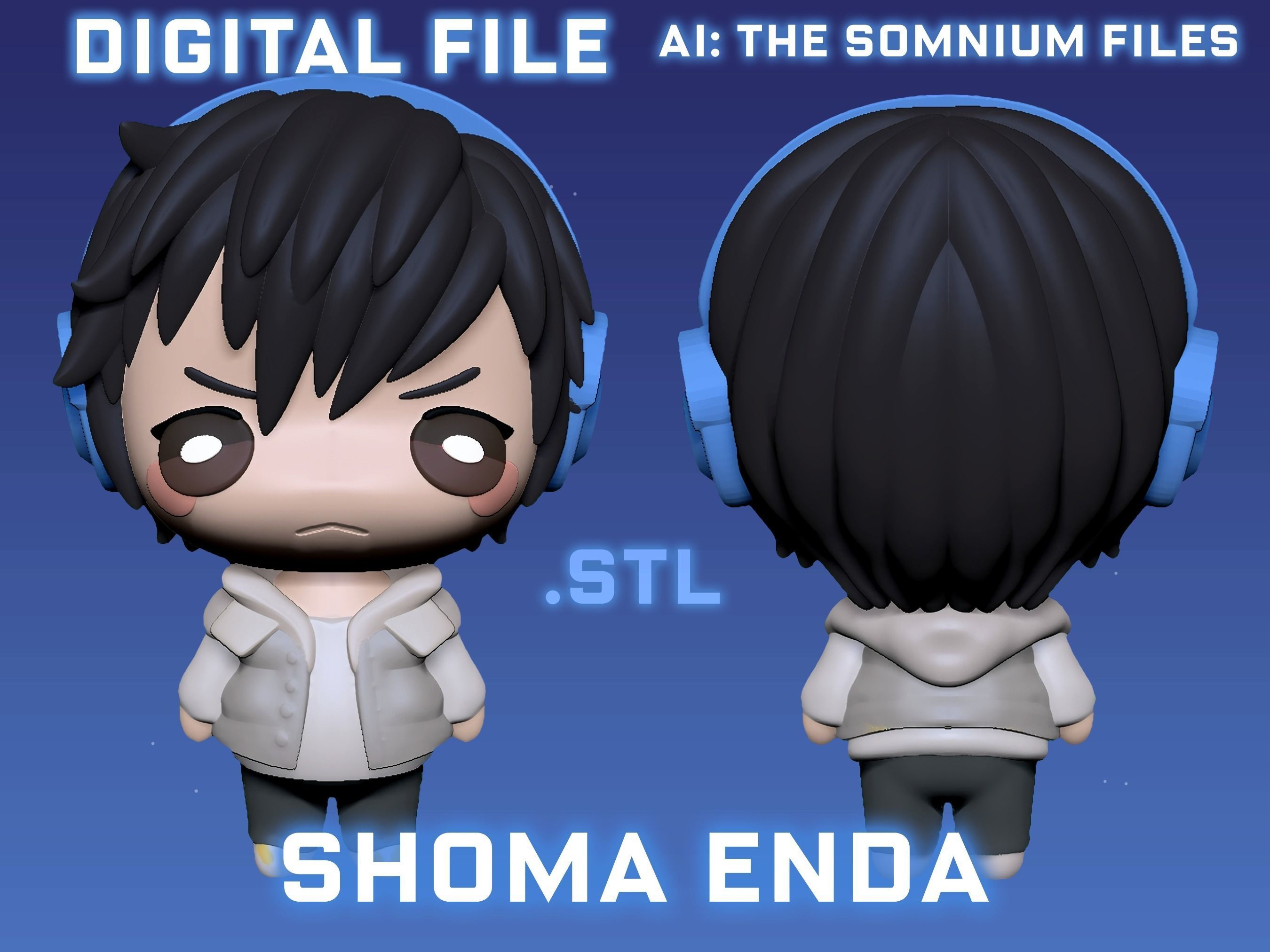 AI Nirvana Initiative Shoma Enda Figure 3D model 3D printable | CGTrader