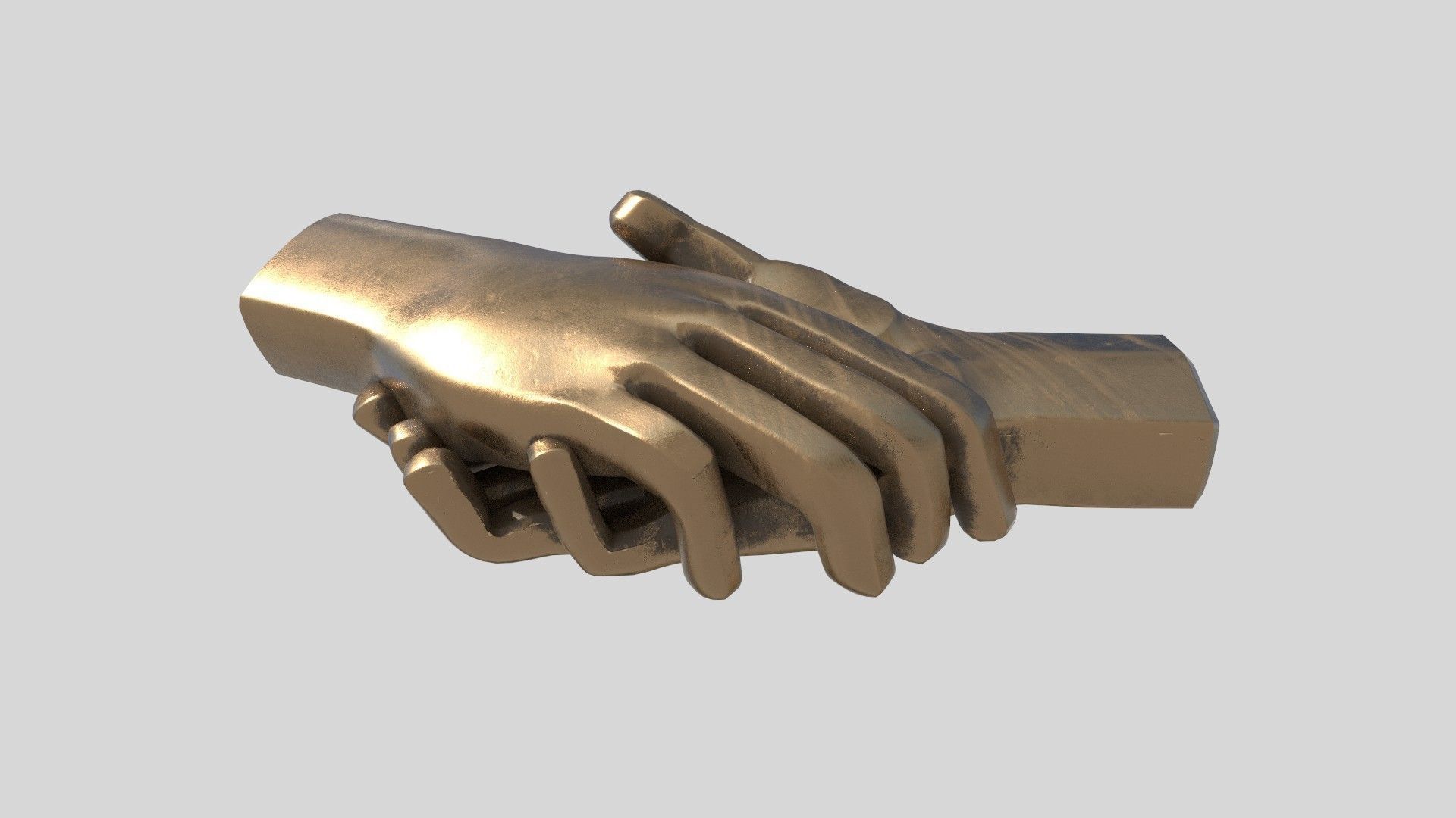 hand shake 3D model | CGTrader