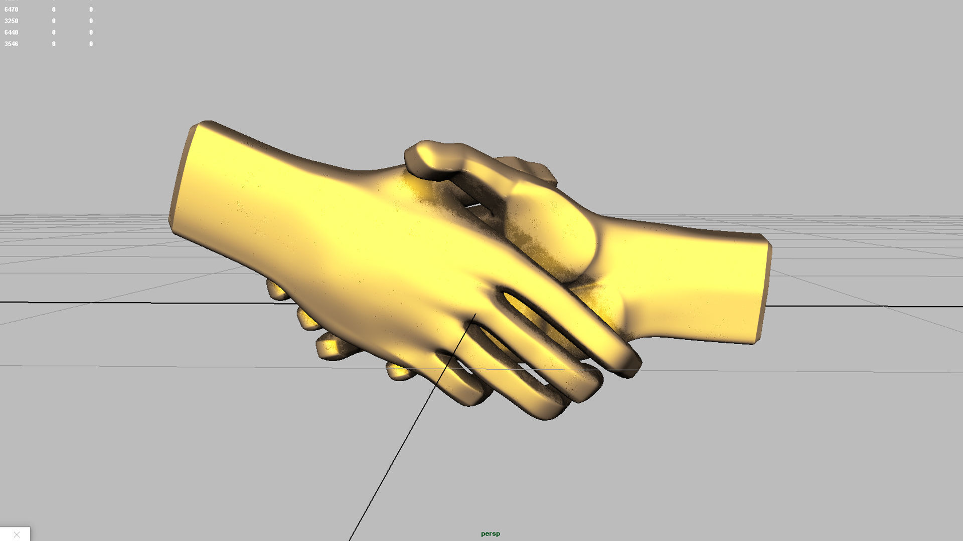 hand shake 3D model | CGTrader