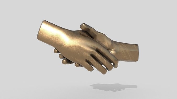 hand shake 3D model | CGTrader
