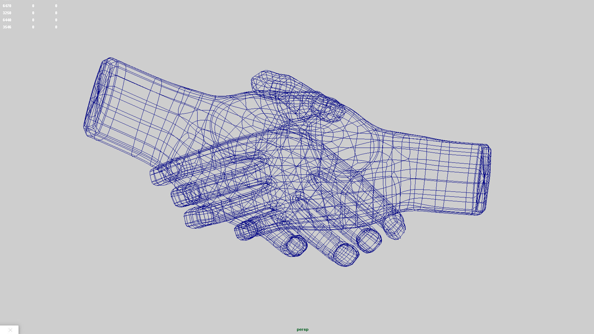 hand shake 3D model | CGTrader