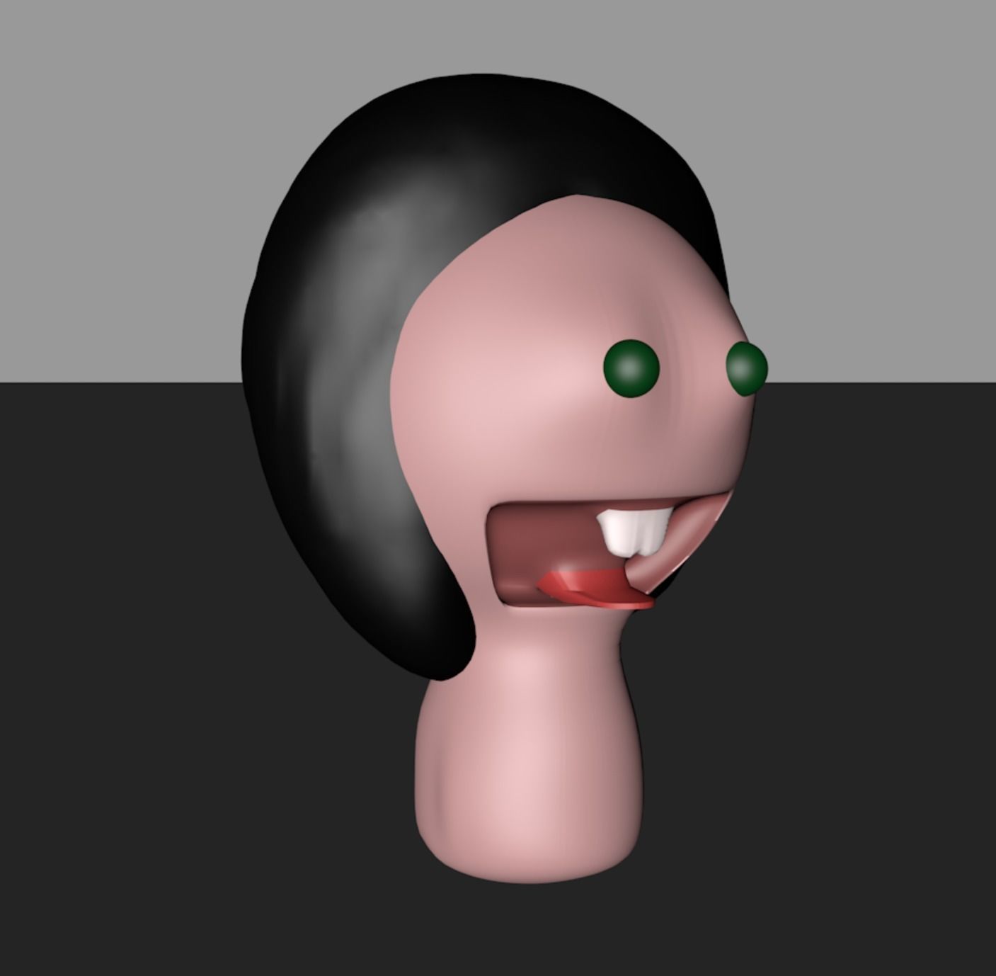 terrible girl statue free 3D model | CGTrader