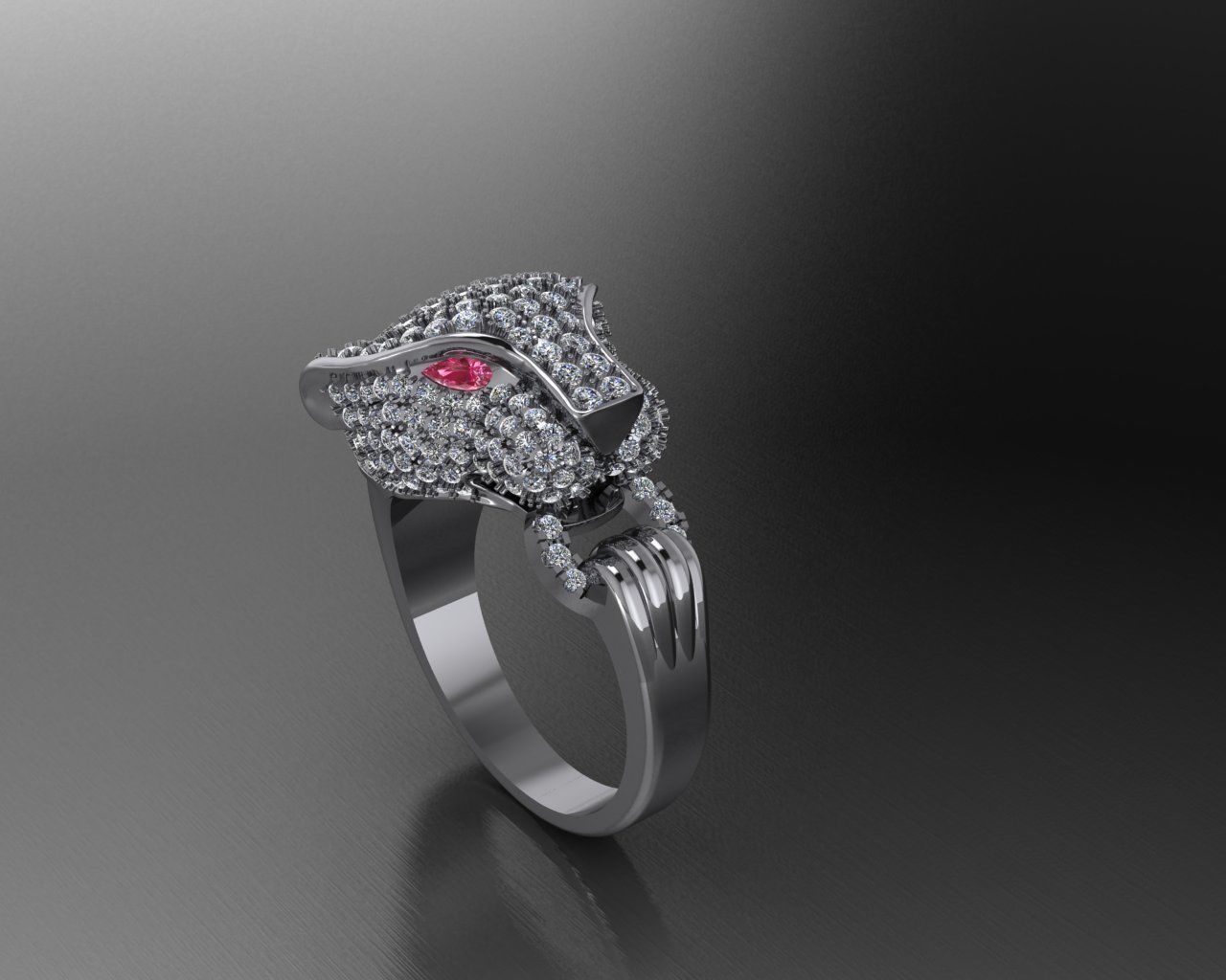 ring puma tiger 3D model 3D printable | CGTrader