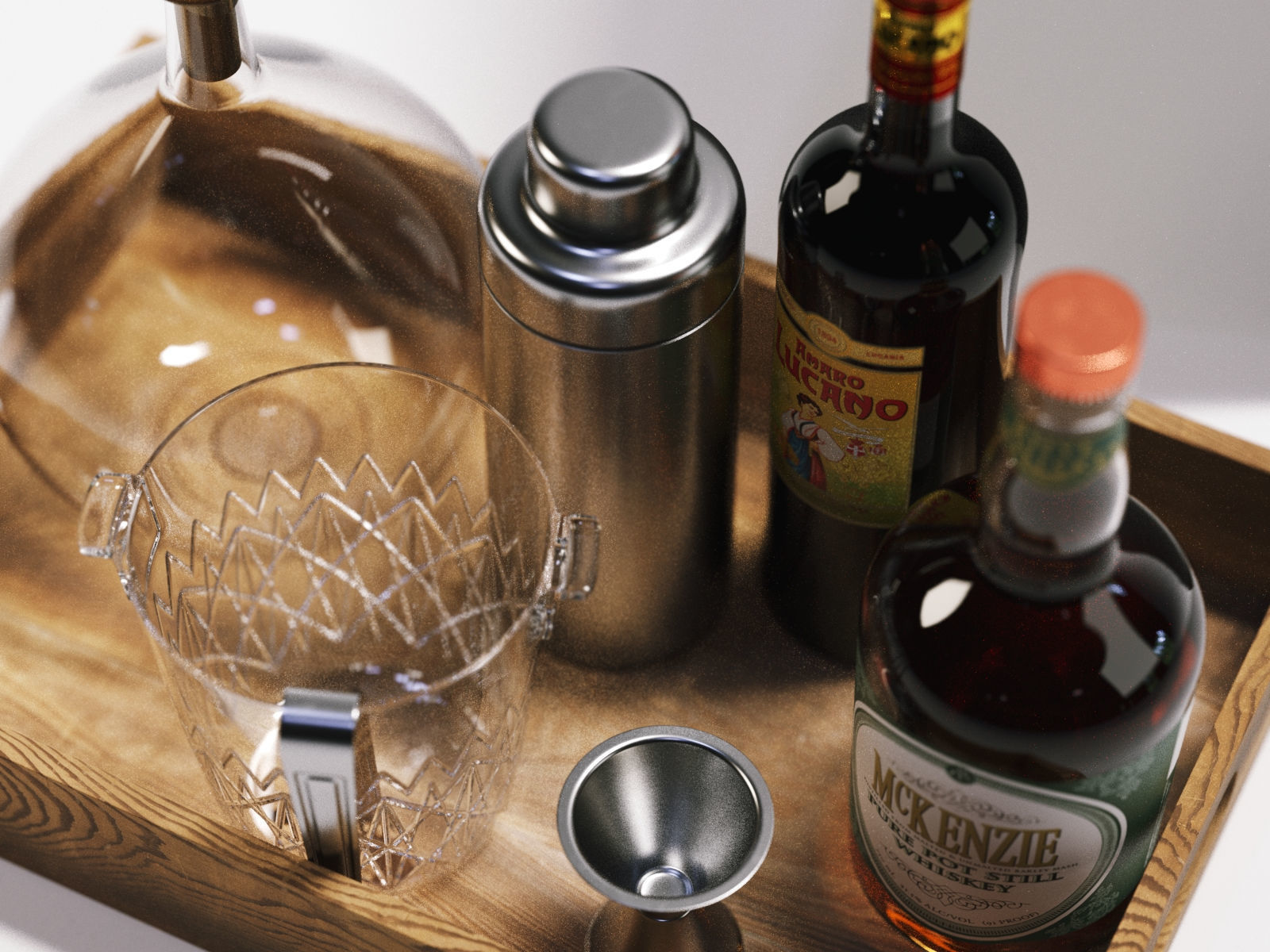 Bar Tray 3D model | CGTrader