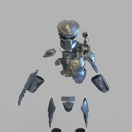 Predator Classic Wearable Full Body Armor with Helmet 3D model 3D ...