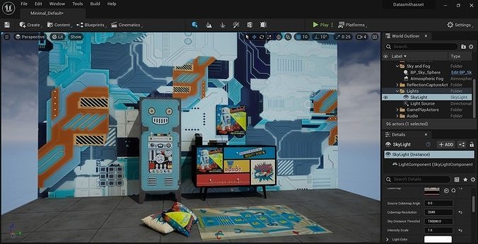 UE5 GLTF GLB 3D MODEL ROBOT CABINET 3D model | CGTrader