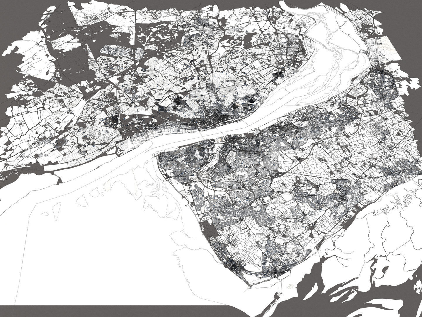 Liverpool 50x50km 3D City Map 3D model | CGTrader