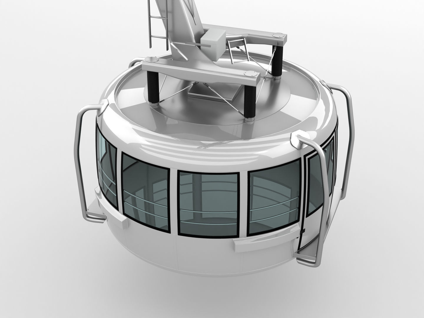 Cable Car Ski Lift 3D model | CGTrader