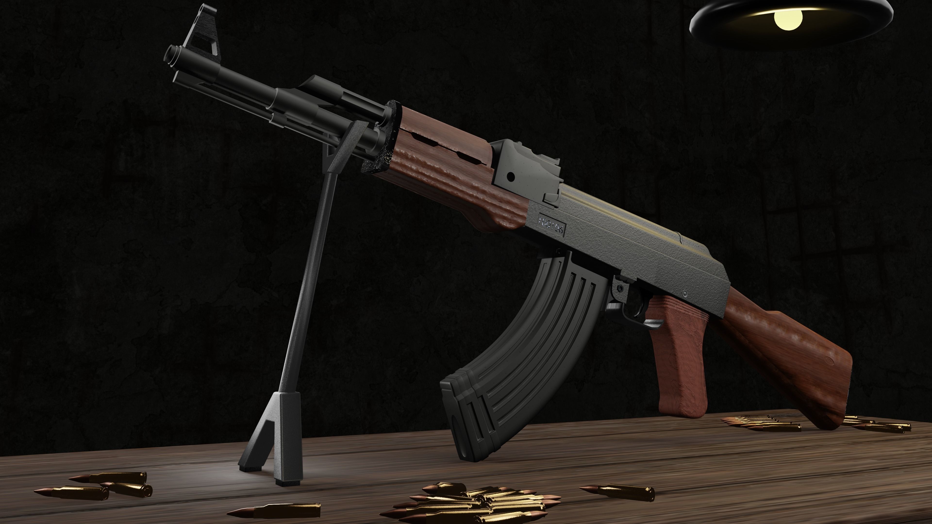 3D model AK-47 3D MODEL VR / AR / low-poly | CGTrader