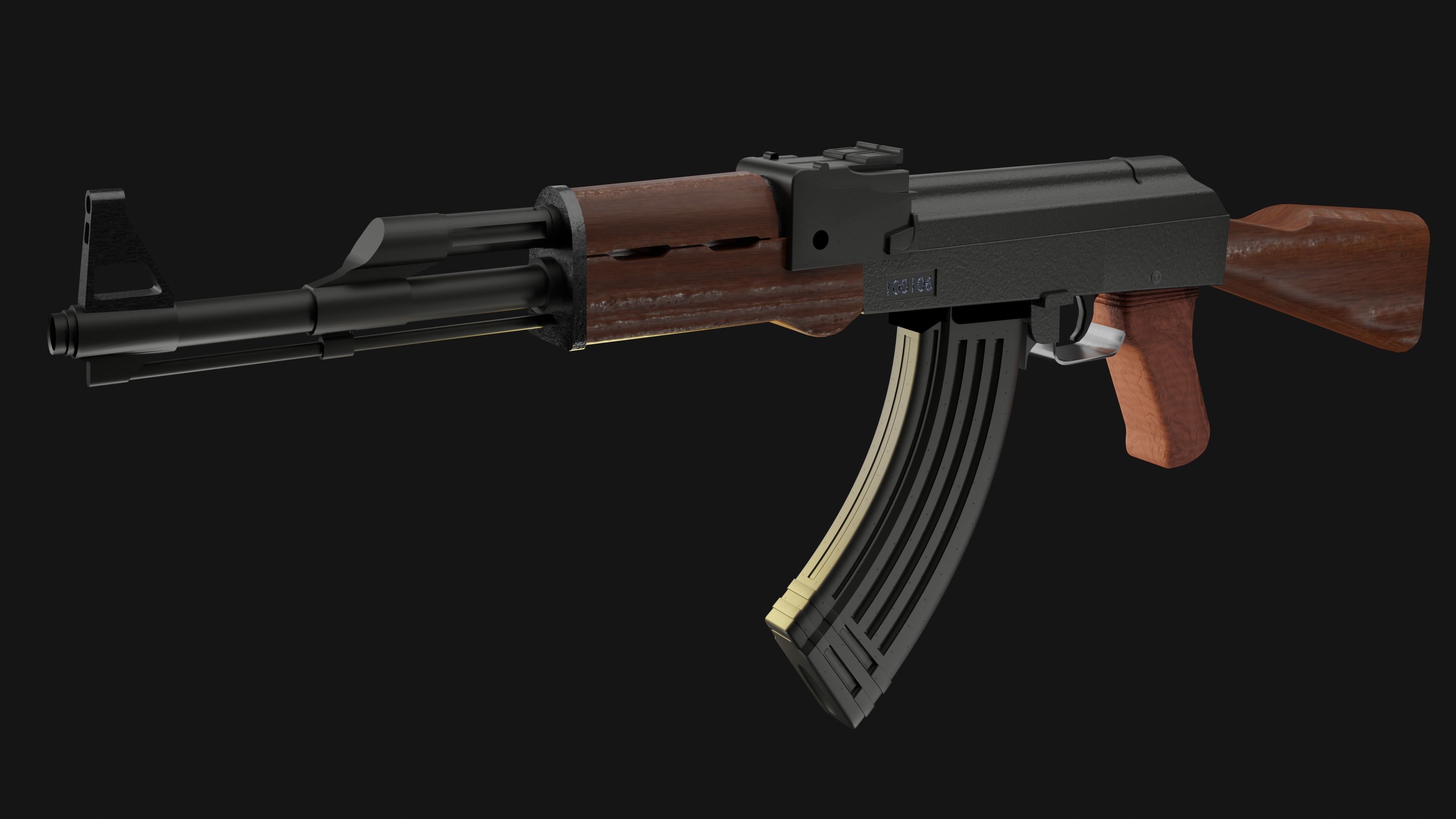 3D model AK-47 3D MODEL VR / AR / low-poly | CGTrader