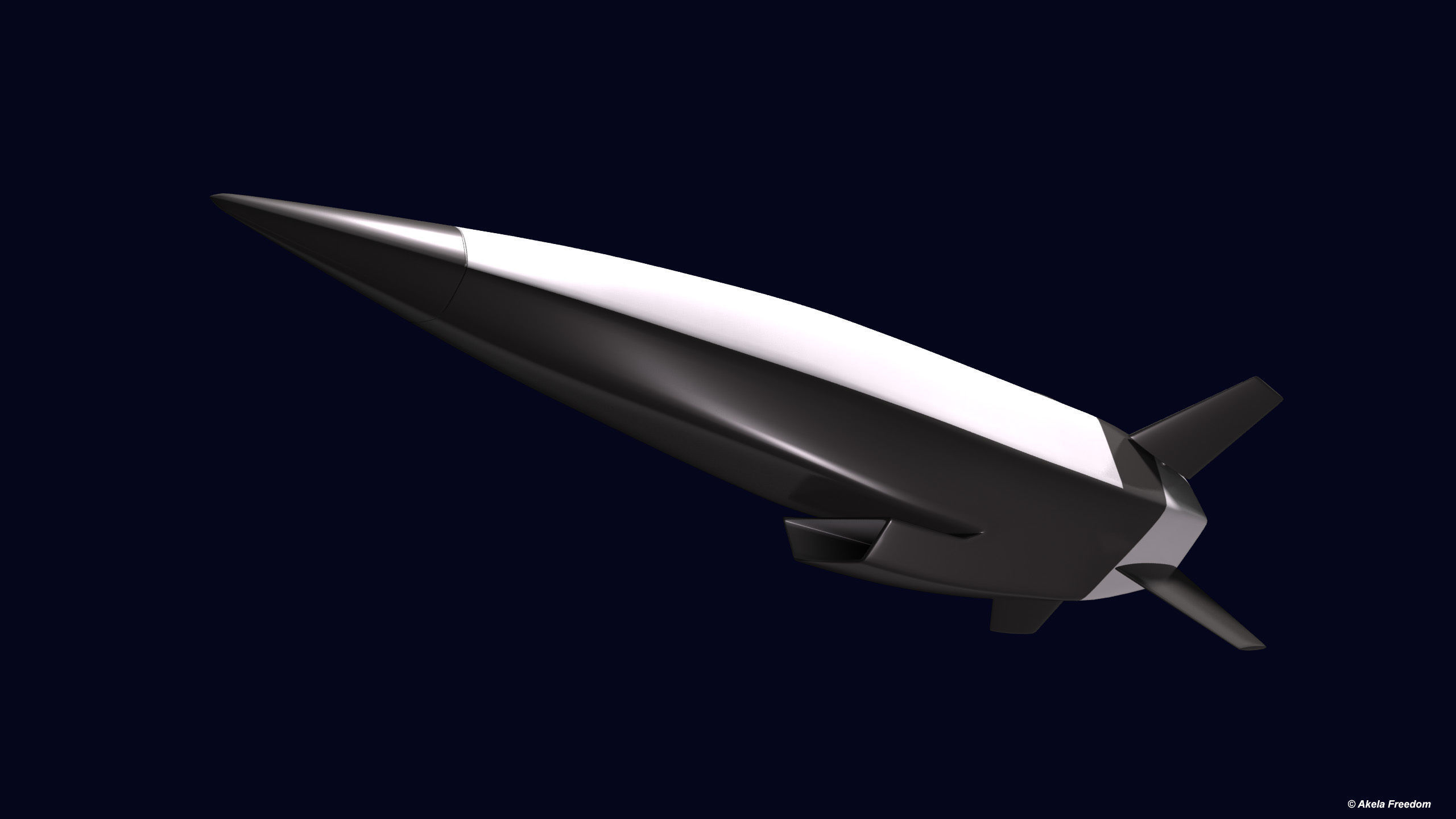 Hypersonic Attack Cruise Missile HACM 3D model animated | CGTrader