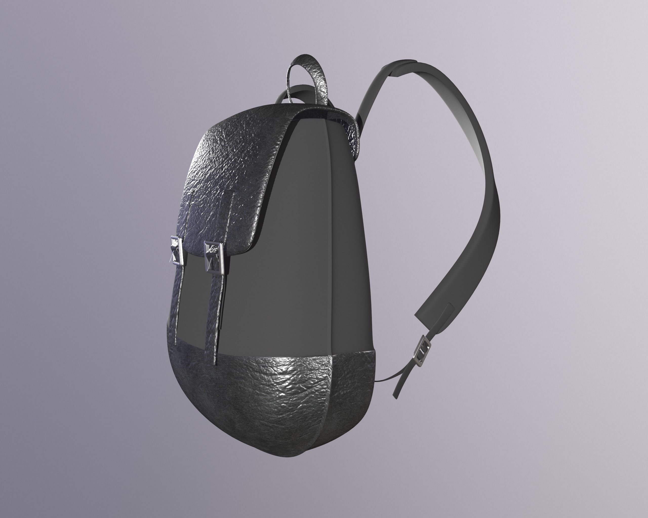 3D model Backpack leather VR / AR / low-poly | CGTrader