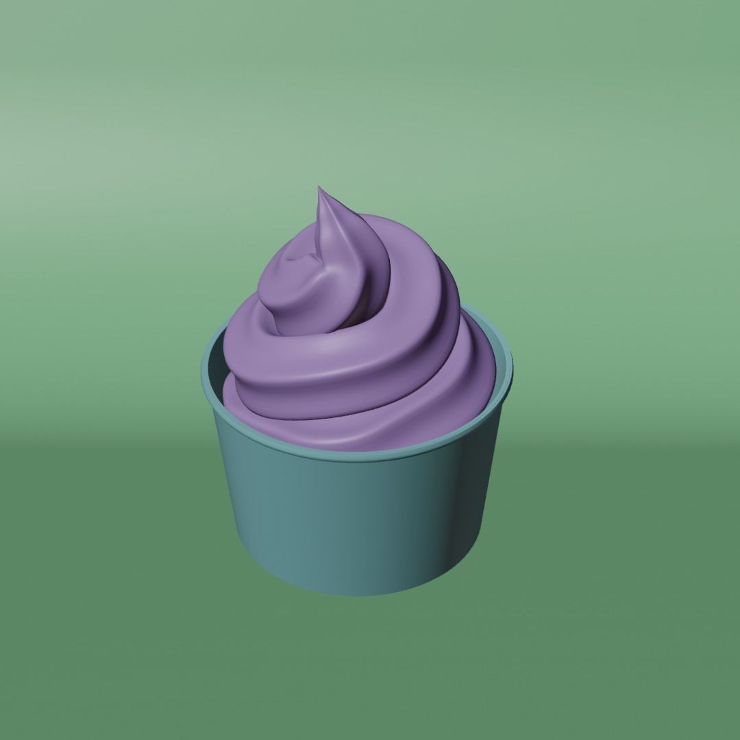 ice cream cup free 3D model | CGTrader