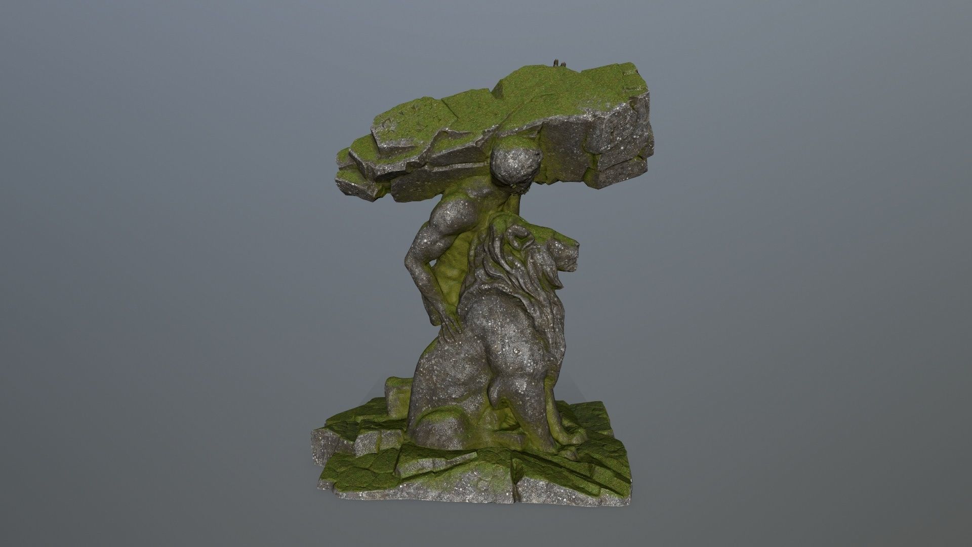 3D model Hercules and Lion VR / AR / low-poly | CGTrader