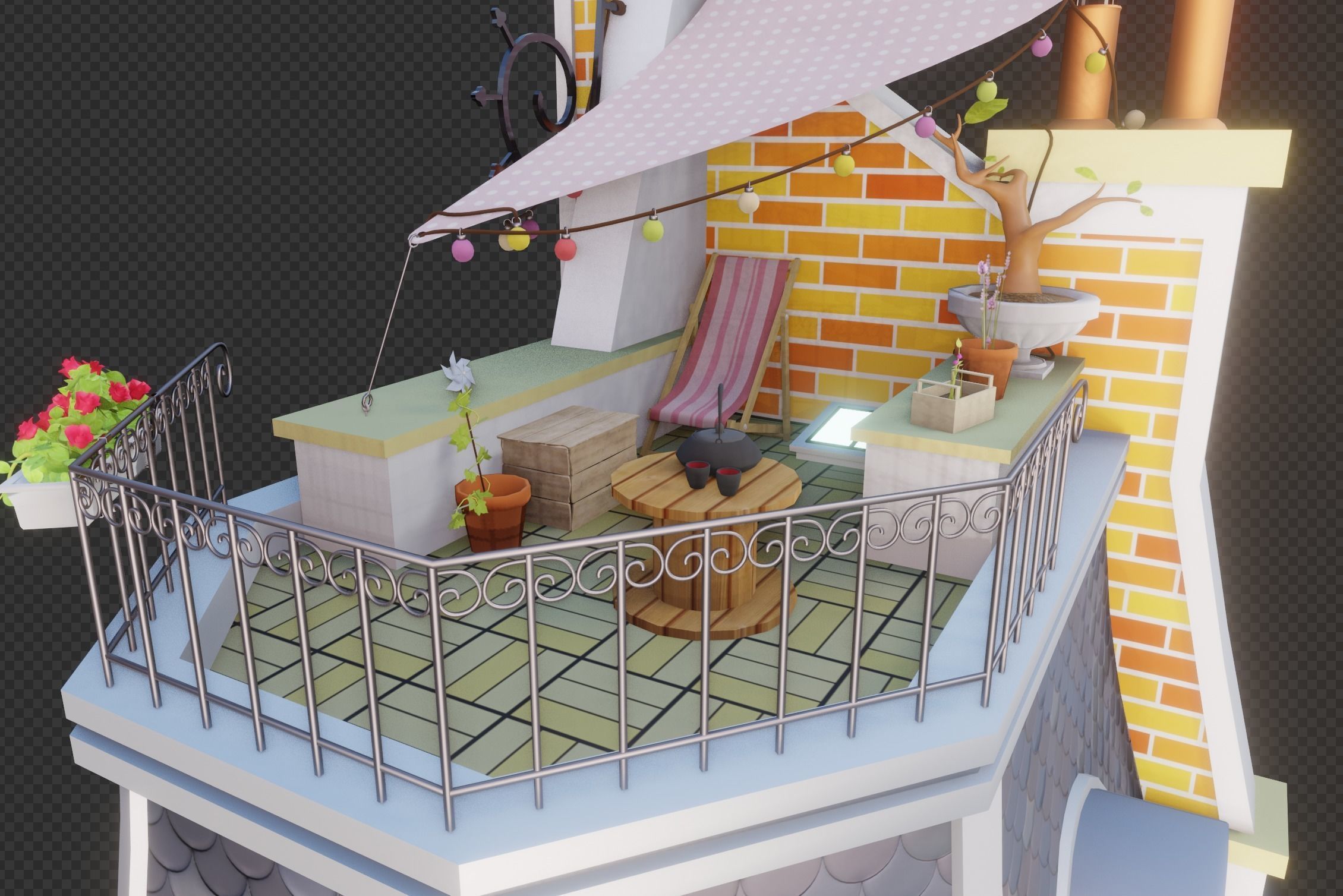 3D model Miraculous Ladybug Marinette Room VR / AR / low-poly | CGTrader