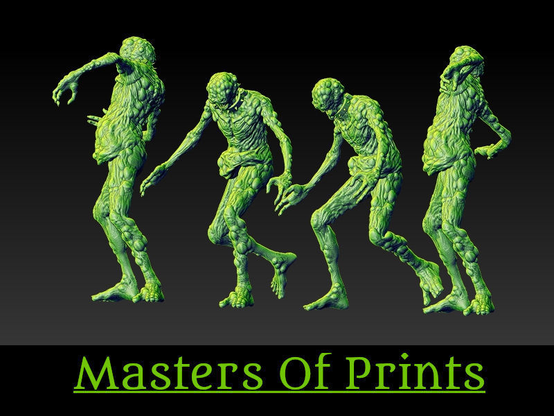 infected zombies vol 4 4 models 3D model 3D printable | CGTrader