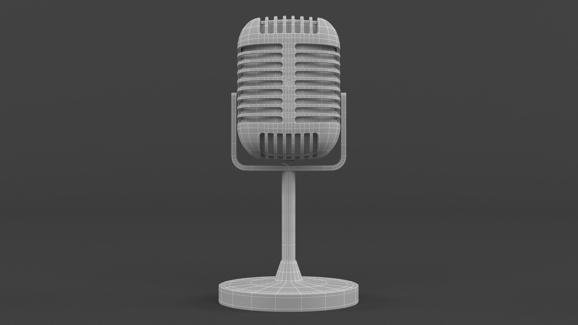 Microphone vintage - 3D model | CGTrader