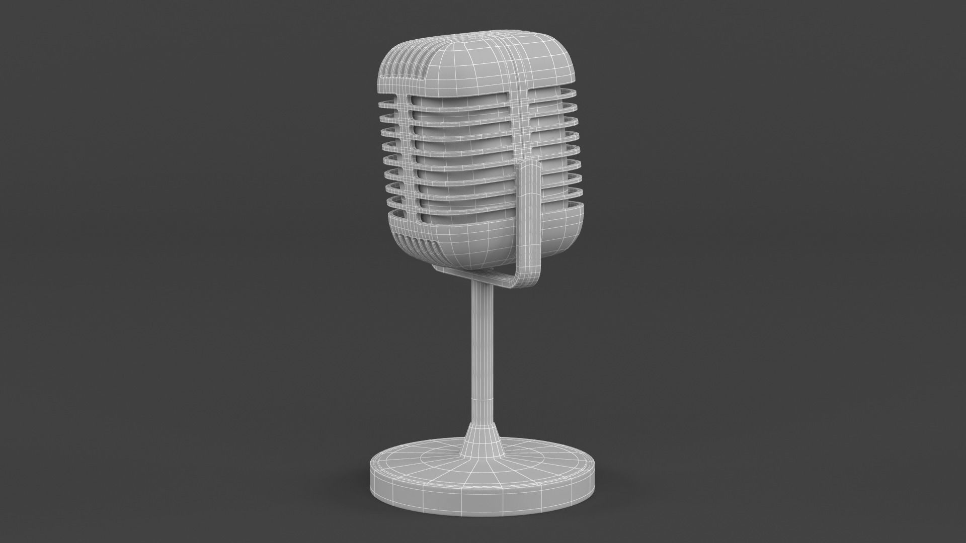 Microphone vintage - 3D model | CGTrader