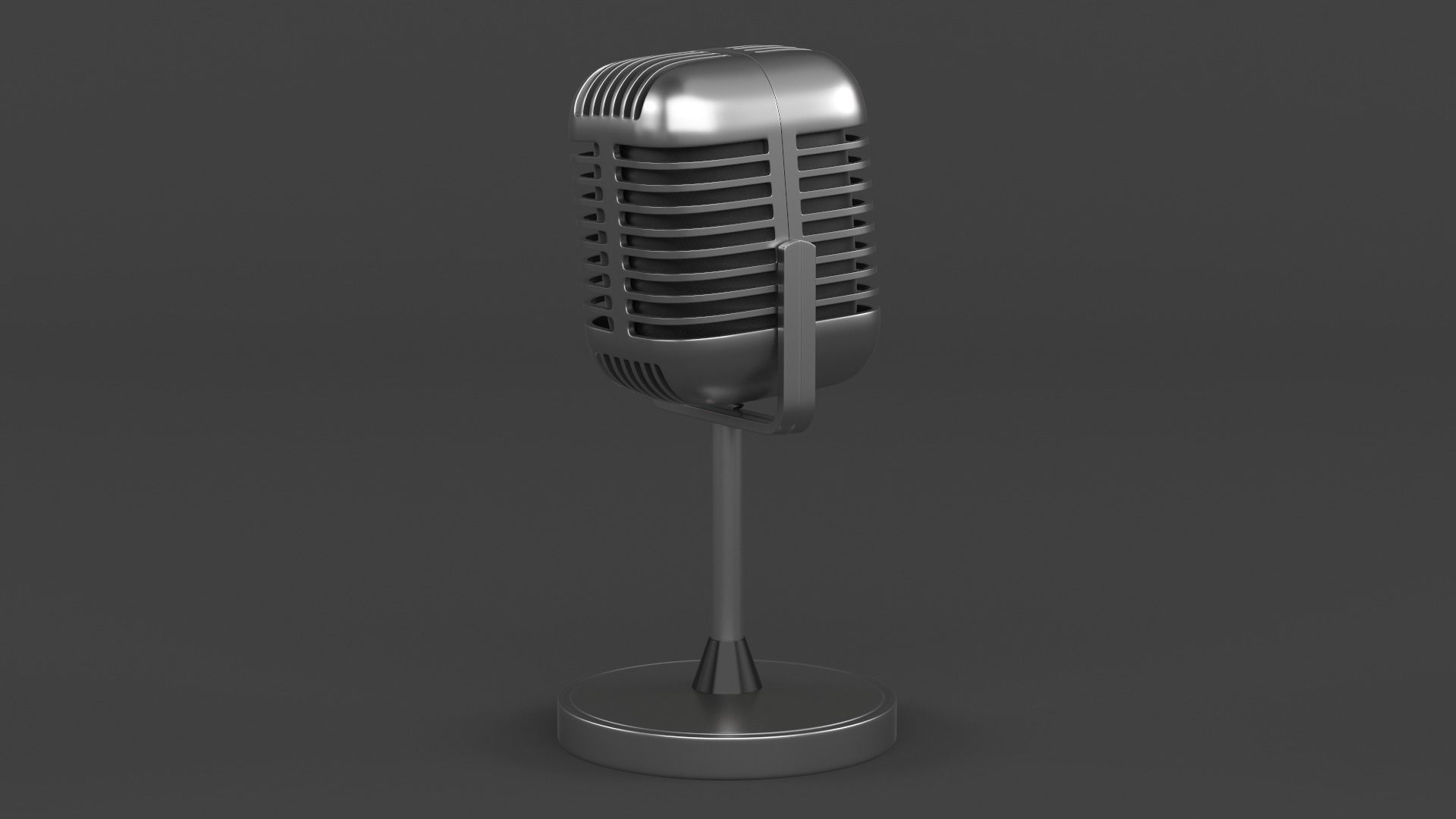 Microphone vintage - 3D model | CGTrader