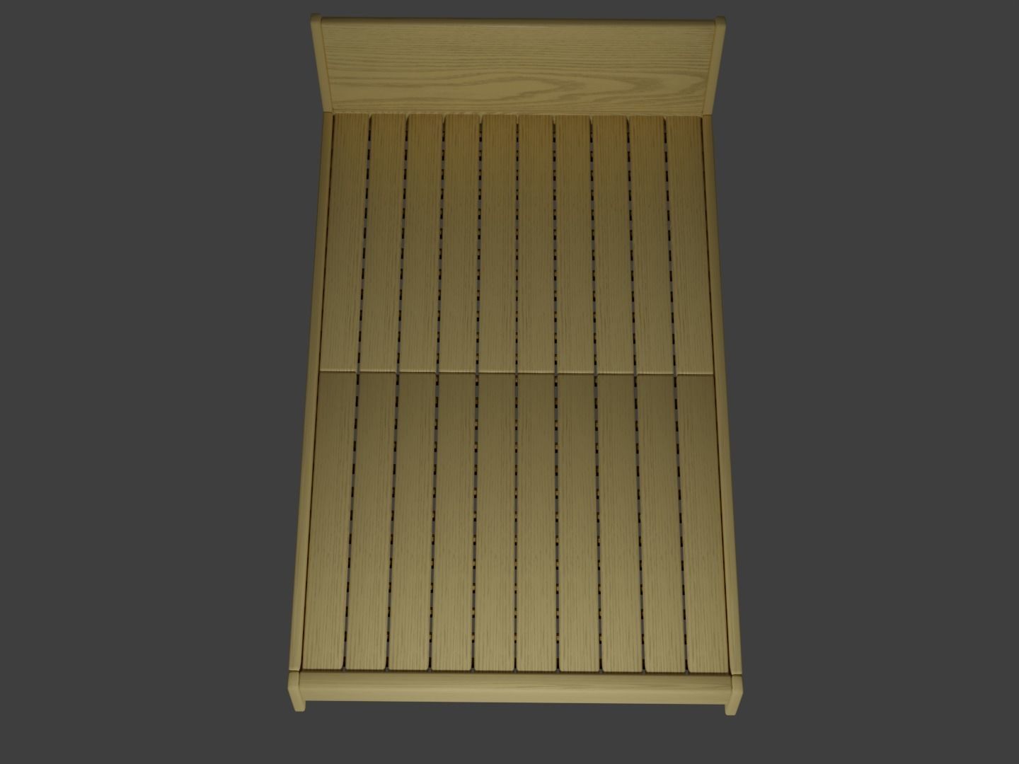 3D model Hinoki wood bed frame 3D model VR / AR / low-poly | CGTrader