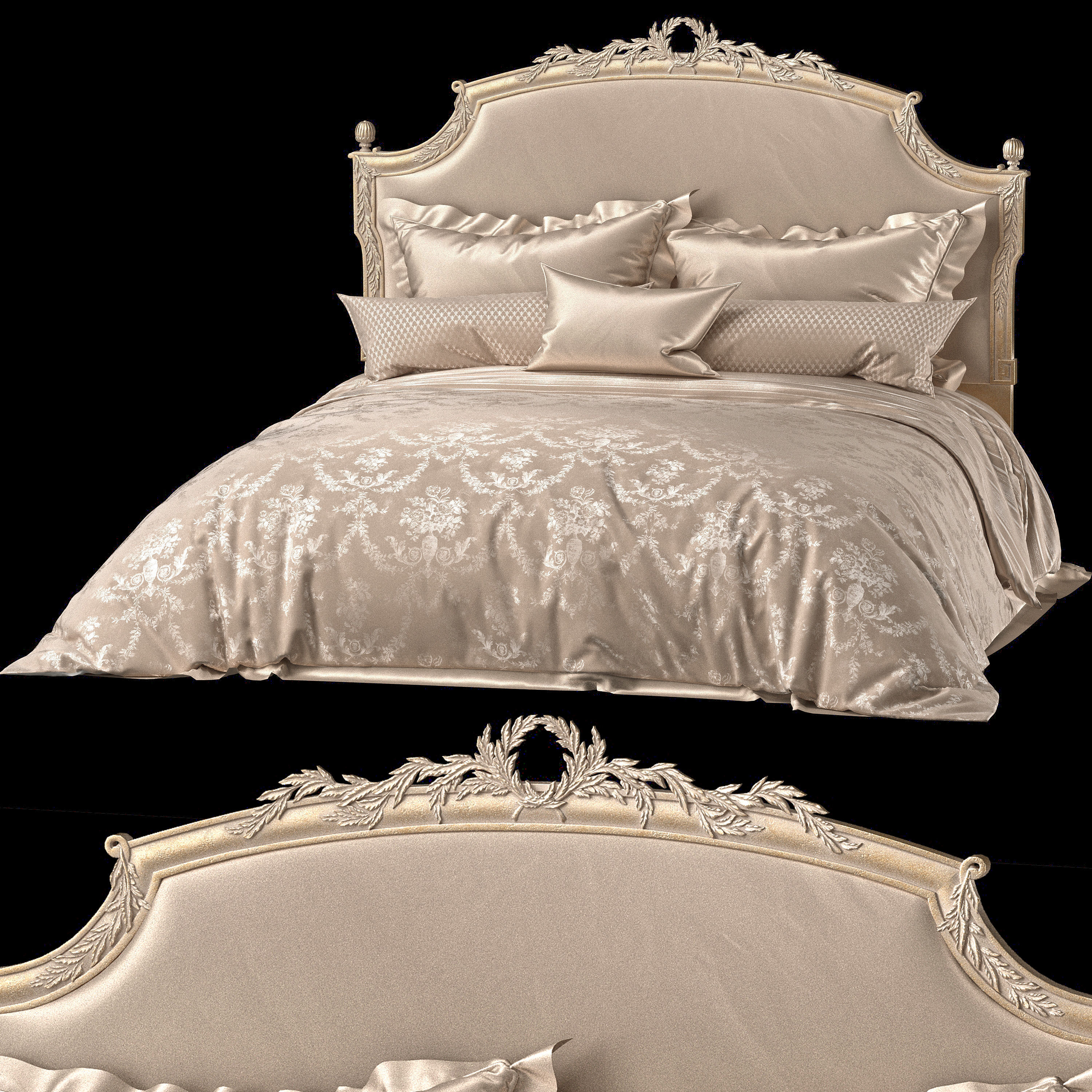 roberto giovannini athena bed art 1305 3D model | CGTrader