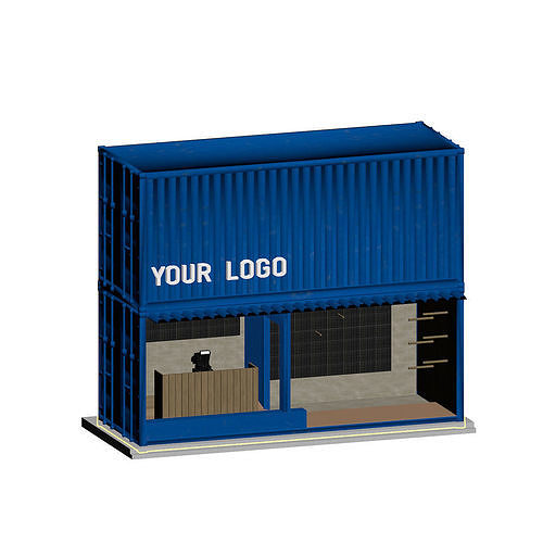 Container Shop 3D model | CGTrader