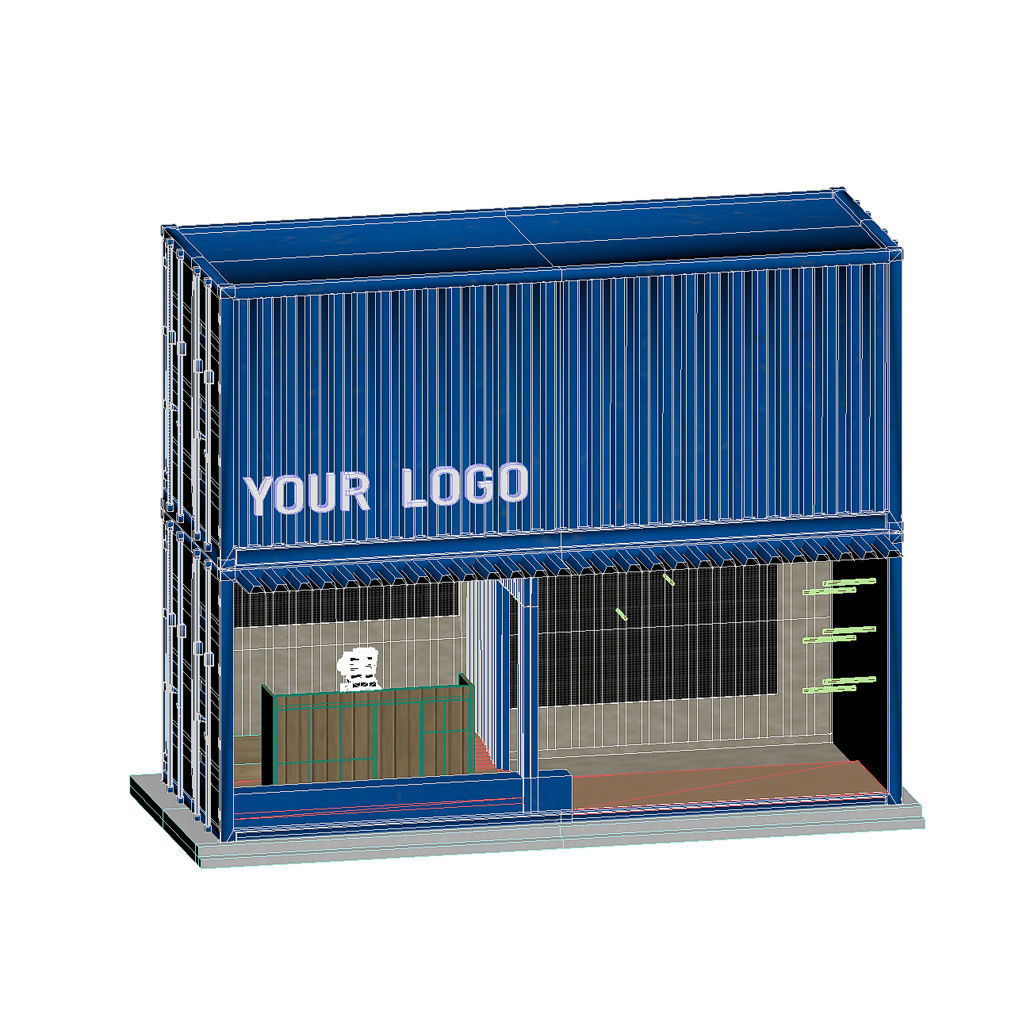 Container Shop 3D model | CGTrader