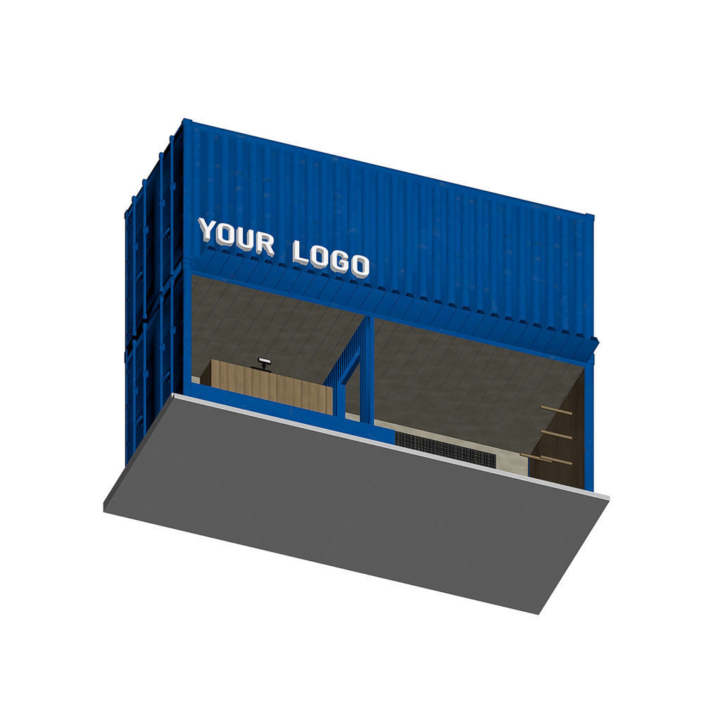 Container Shop 3D model | CGTrader