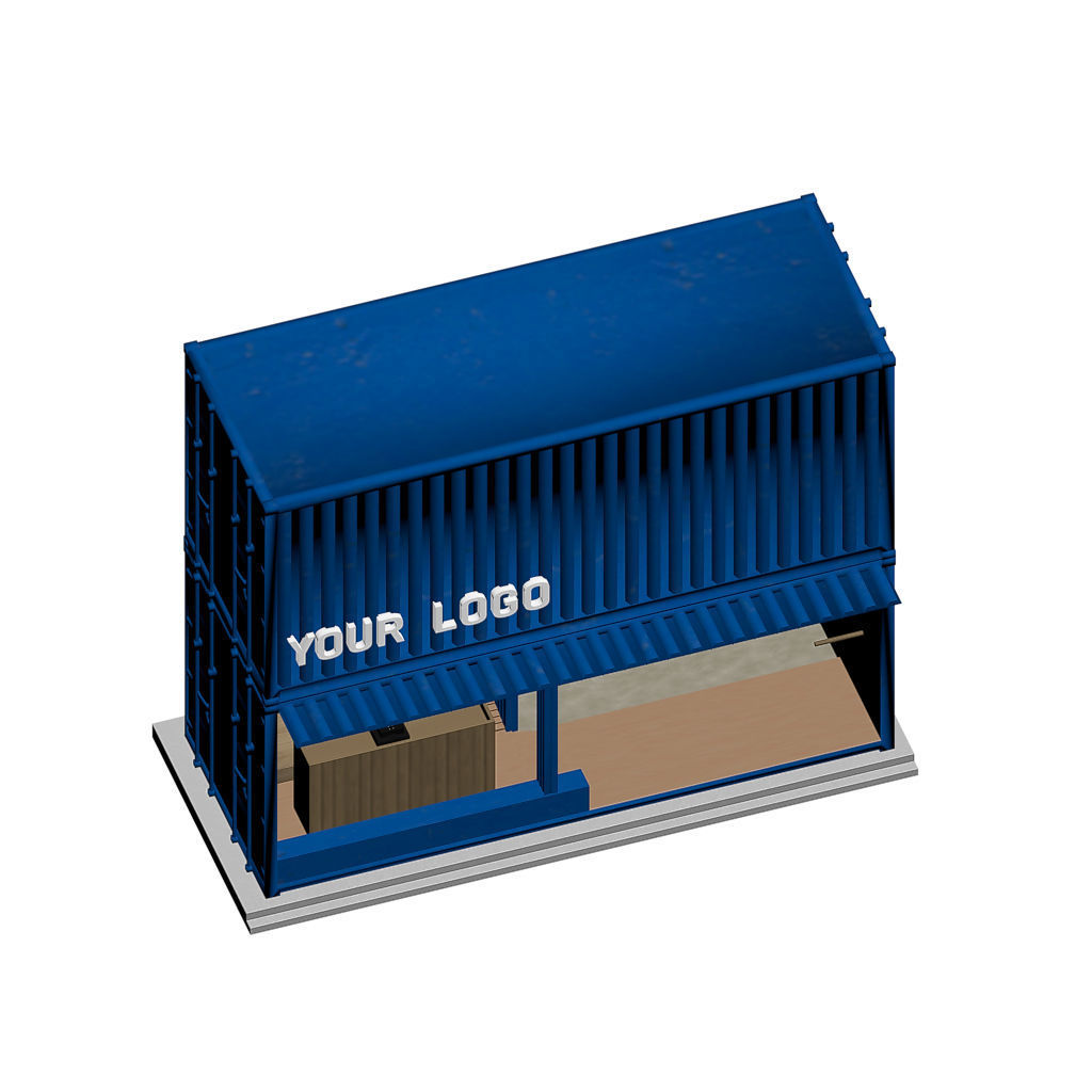 Container Shop 3D model | CGTrader