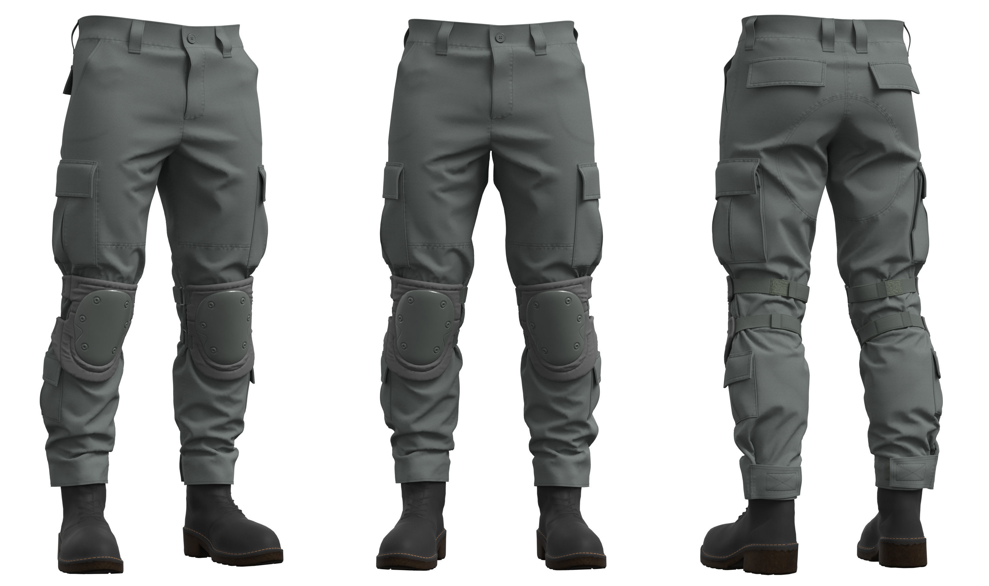 Military Tactical Combat Pants - Marvelous Designer 3D model | CGTrader
