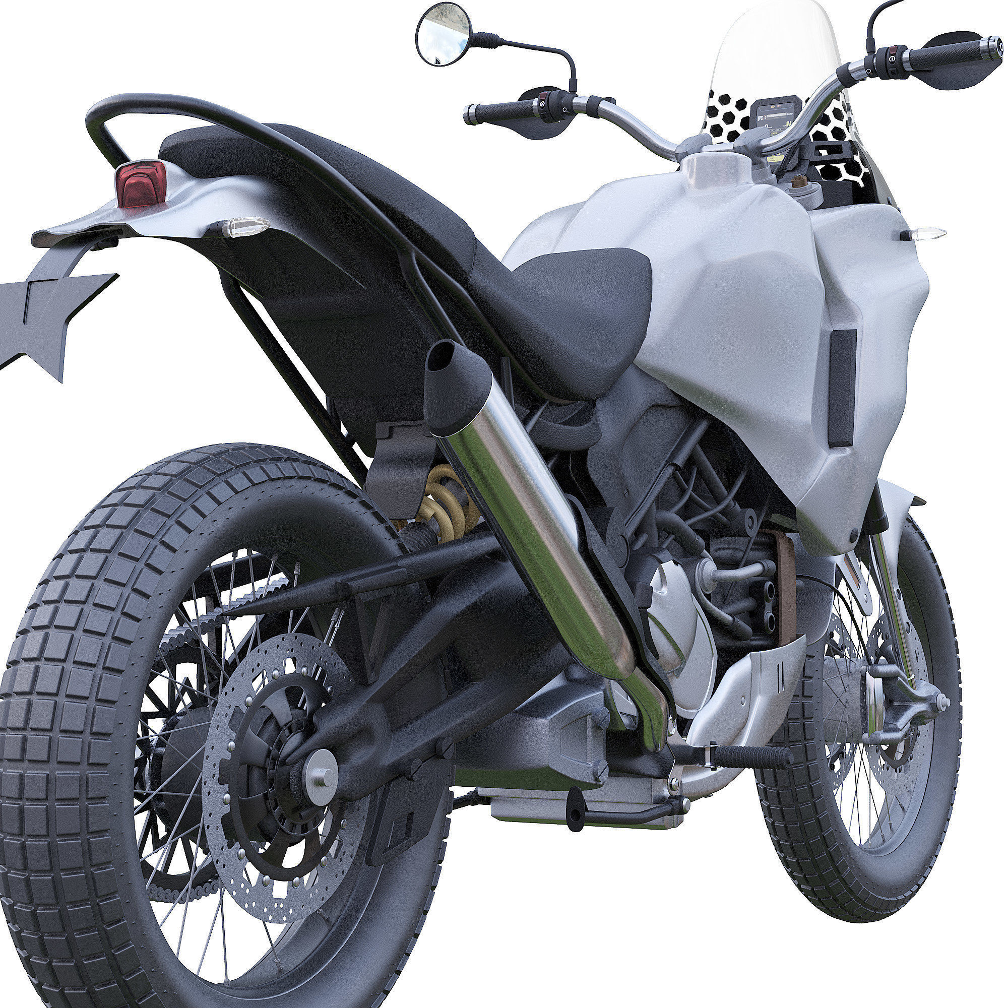 Dugatti motorcycle 3D model | CGTrader
