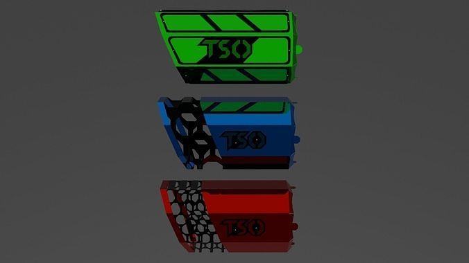 TSO EXHAUST TIP PACK 3D model | CGTrader