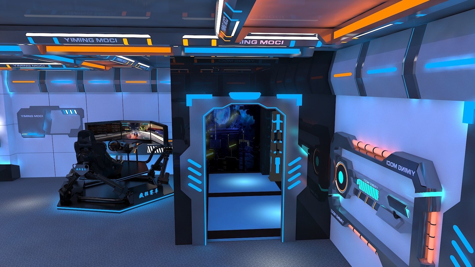 VR Experience Hall 3D model | CGTrader