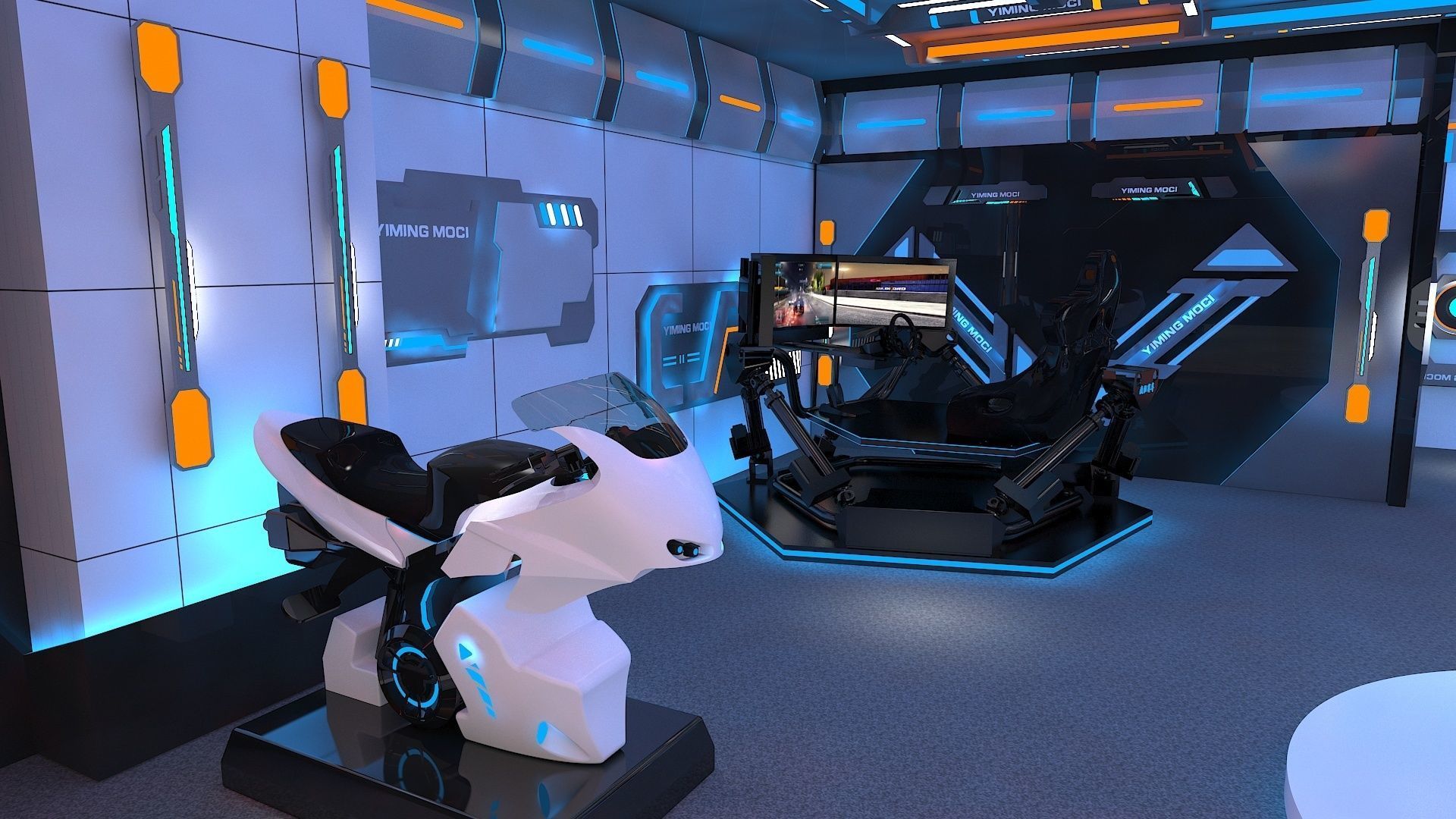 VR Experience Hall 3D model | CGTrader