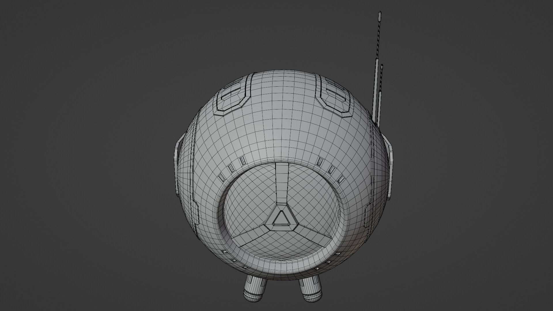 3D model PR-02MV futuristic space ball VR / AR / low-poly | CGTrader