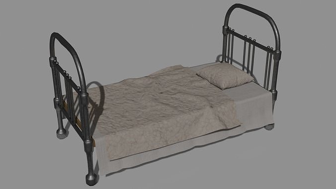 Old Single Beds 3D Model 3D model | CGTrader