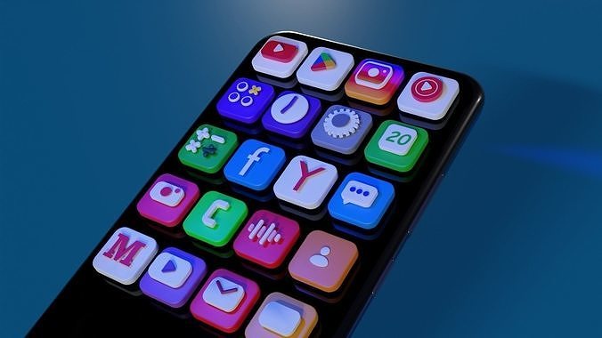 samsung 3d icons 3D model | CGTrader